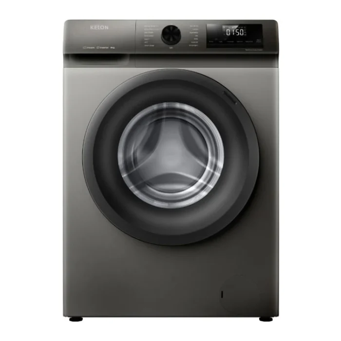 Kelon Washing Machine 8Kg 1200RPM Steam Silver - Hometag